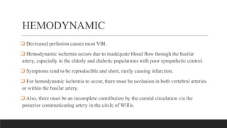 VERTIBROBASILAR INSUFFICIENCY.pptx | Heart and Cardiovascular Diseases ...