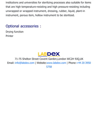Vertical-Autoclave-LX902VA Labdex | PDF