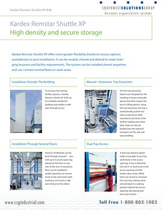 Shuttle XP Vertical Lift Module - Automated Storage and Retrieval ...