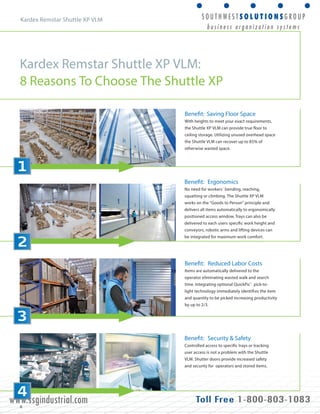 Shuttle XP Vertical Lift Module - Automated Storage and Retrieval ...