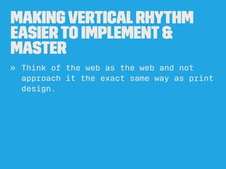 Vertical Rhythm and Modular Scale: Typesettings | PPT