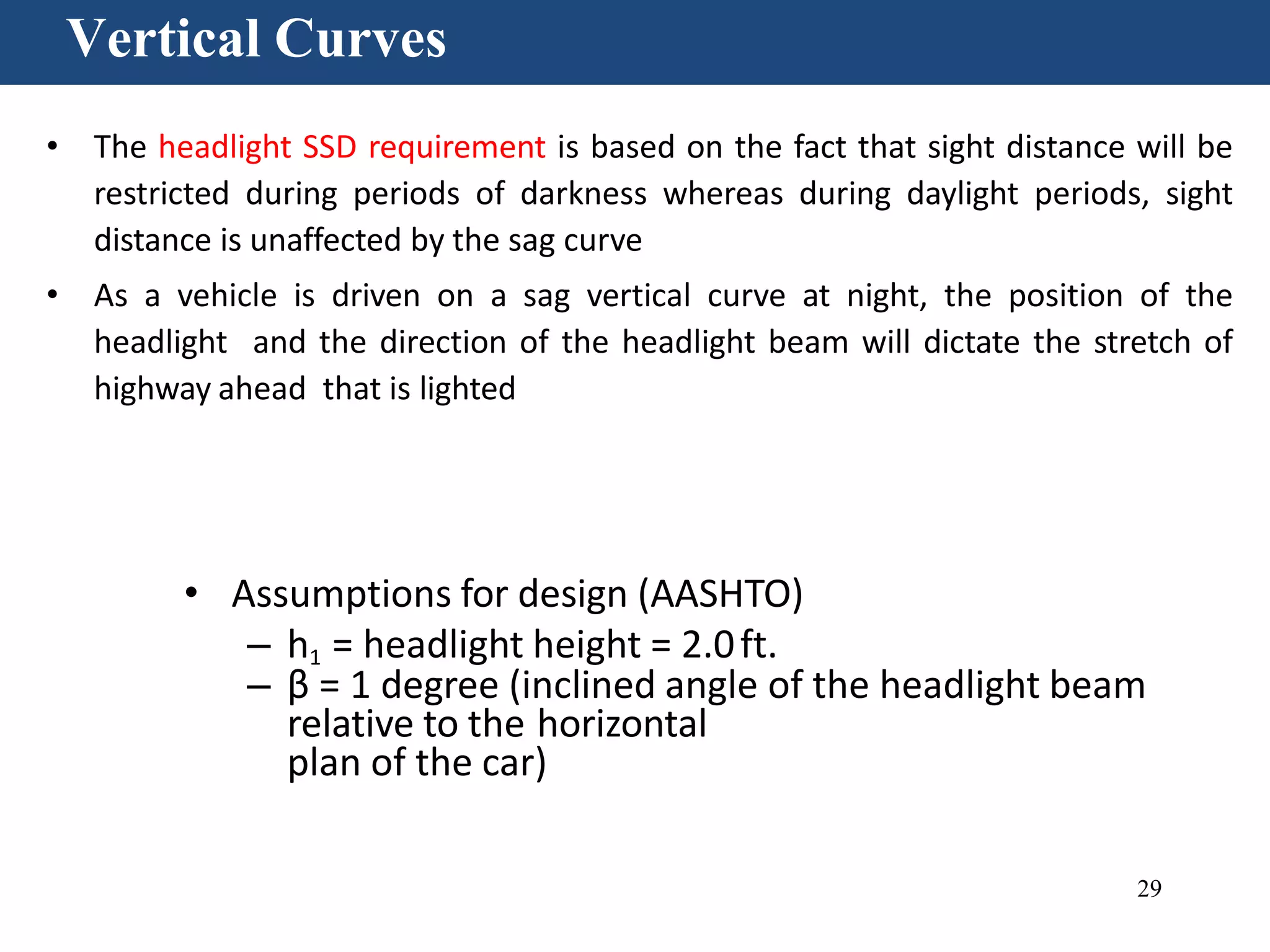 Vertical alignment of highway (transportation engineering) | PPTX