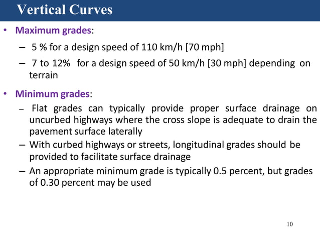 Vertical alignment of highway (transportation engineering) | PPTX ...