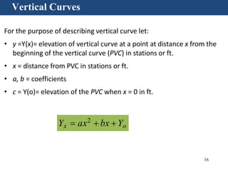 Vertical alignment of highway (transportation engineering) | PPTX