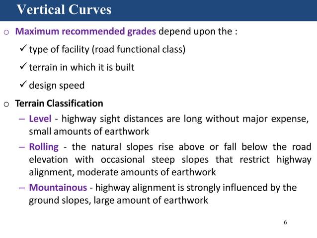 Vertical alignment of highway (transportation engineering) | PPTX ...