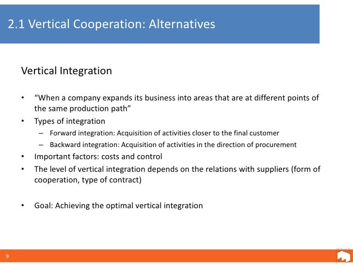 Vertical Integration Definition Types Example Benefits