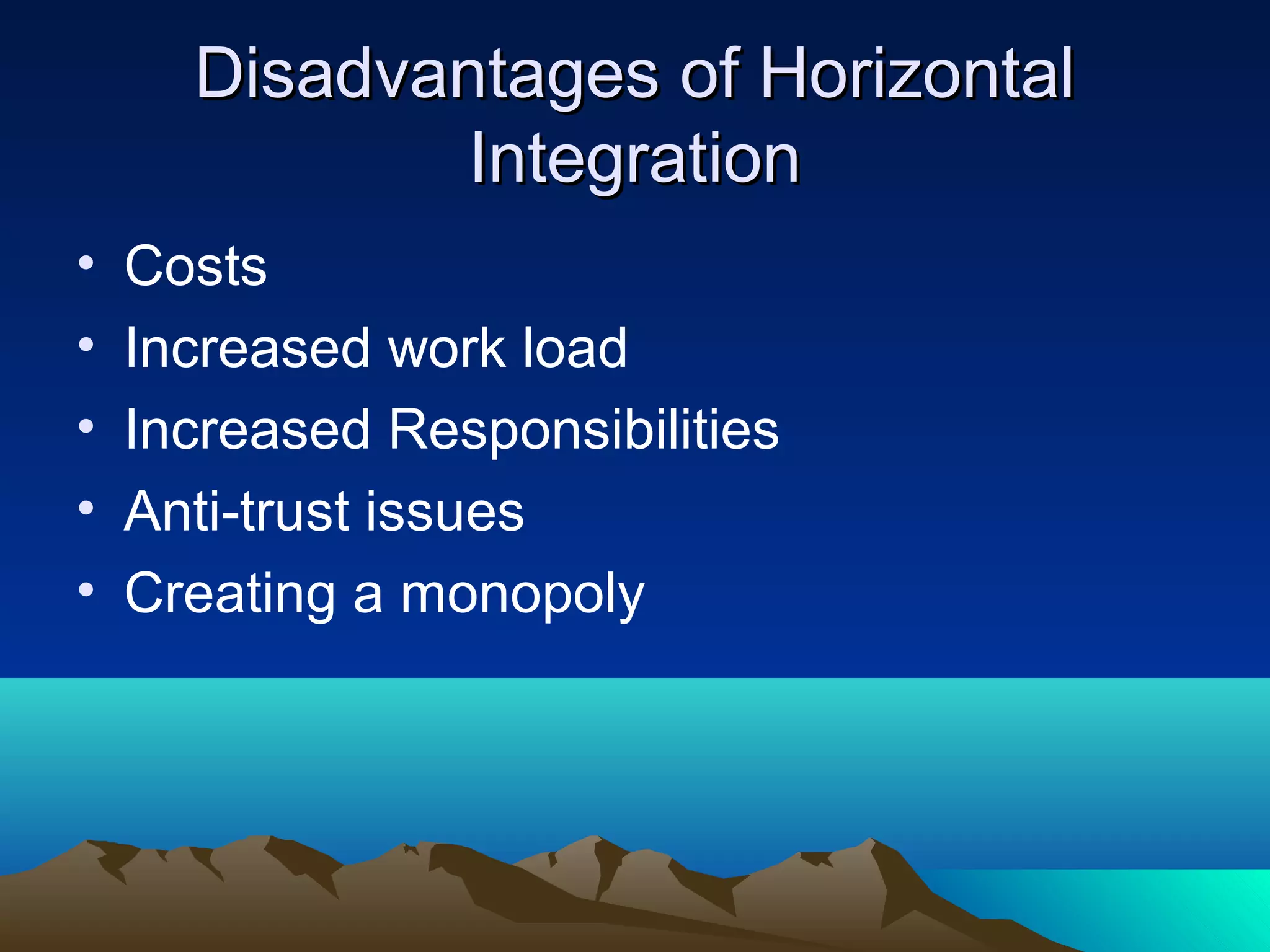 Vertical and horizontal integration | PPT