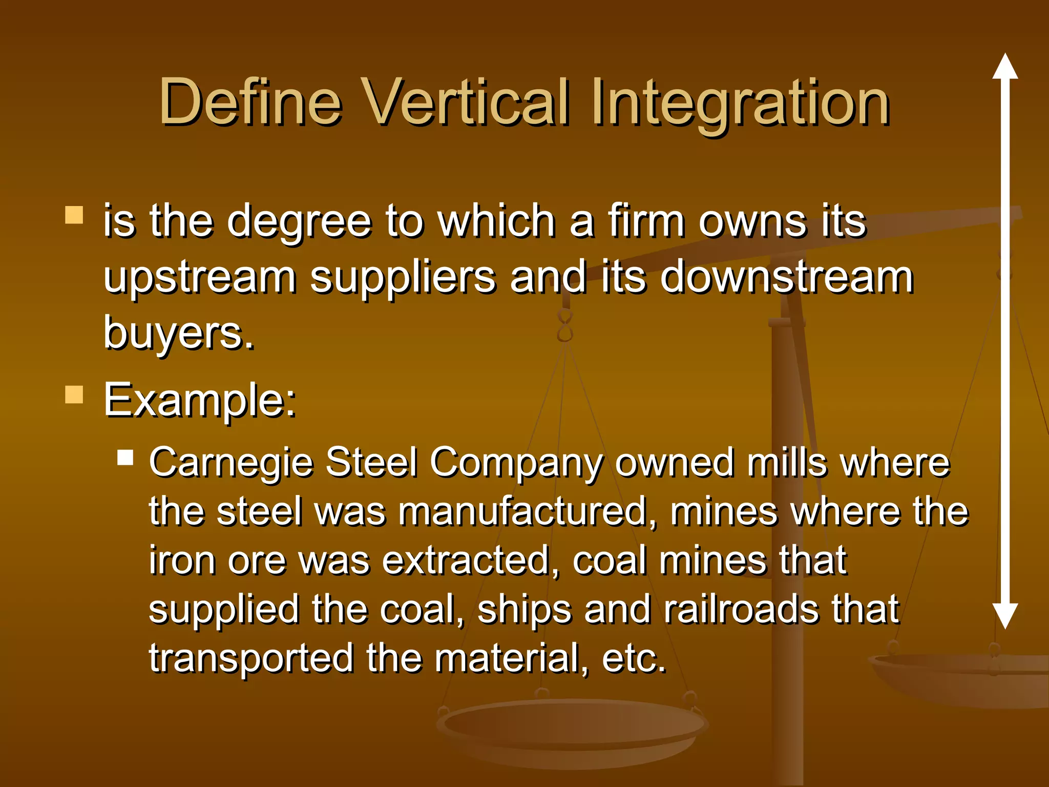 Vertical and horizontal integration | PPT