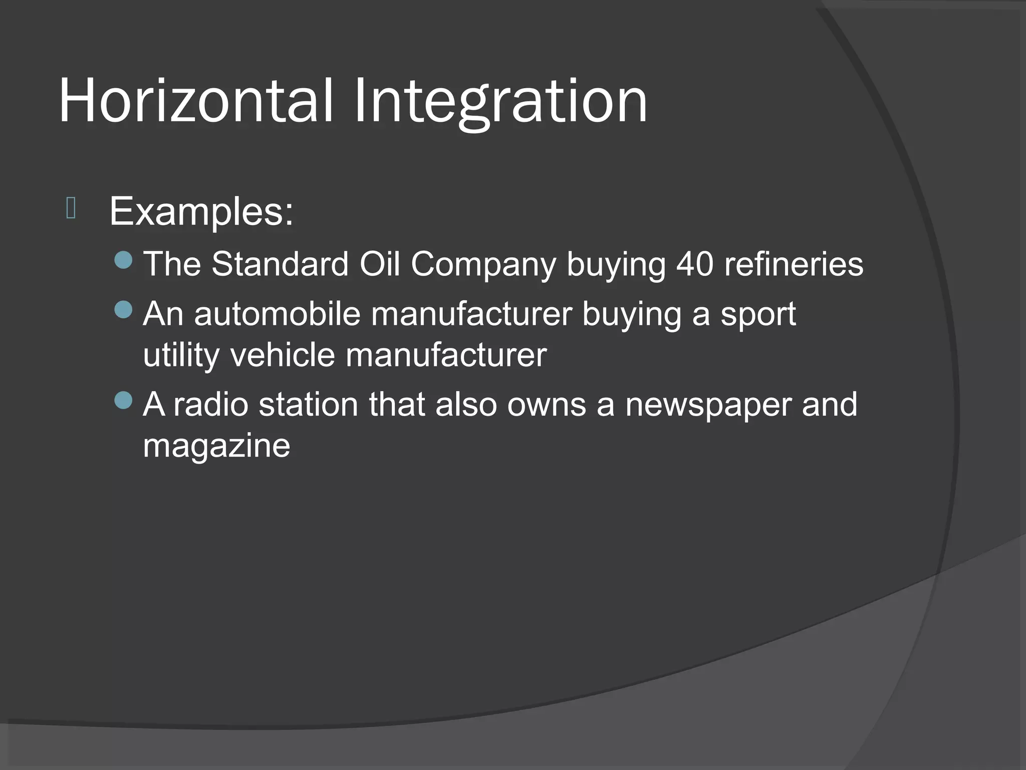 Vertical and horizontal integration | PPT