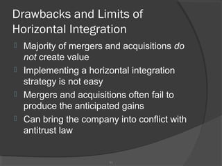 Vertical and horizontal integration | PPT