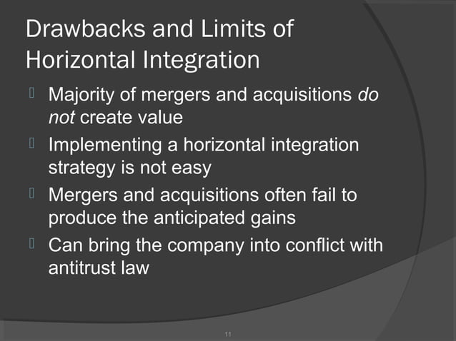 Vertical and horizontal integration | PPT