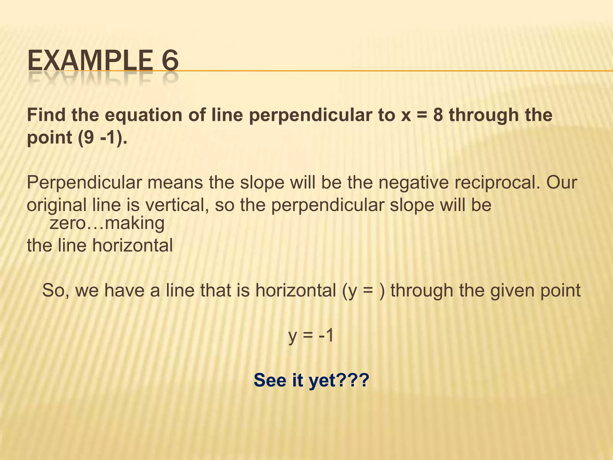 Vertical and horizontal lines | PPTX