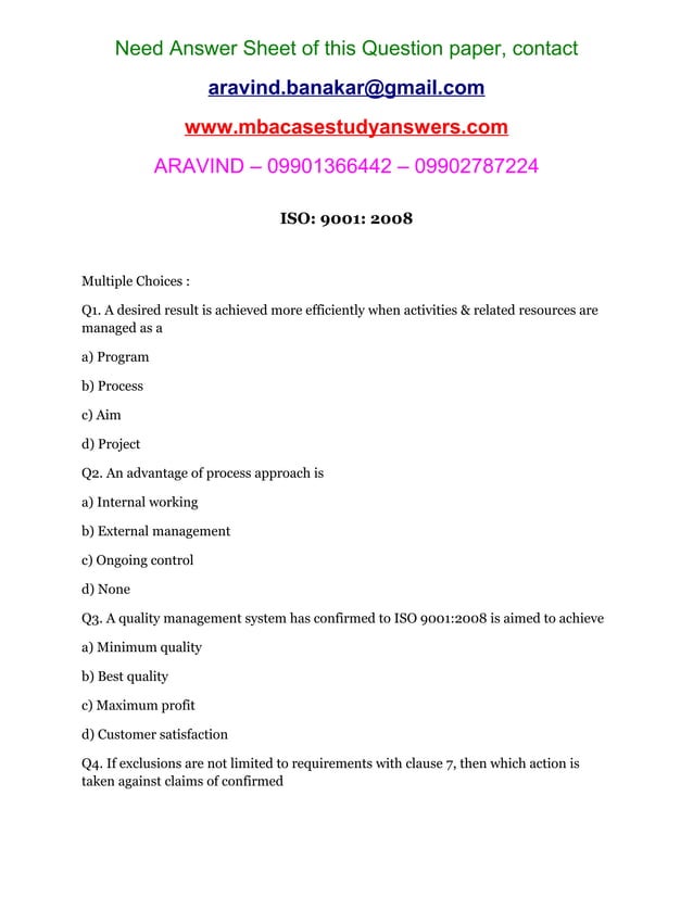 ISO: 9001: 2008 - Vertical audits can be used for ______________ areas ...