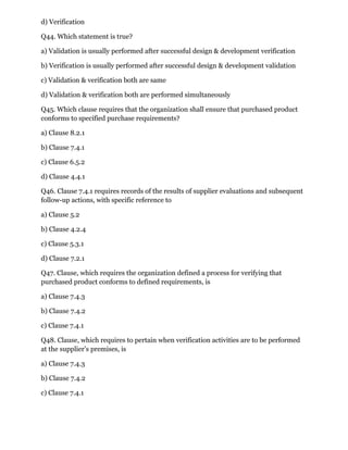 ISO: 9001: 2008 - Vertical audits can be used for ______________ areas ...
