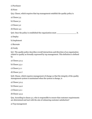 ISO: 9001: 2008 - Vertical audits can be used for ______________ areas ...