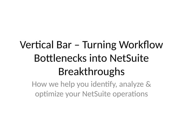 Process Mining for NetSuite – Unlock Workflow Insights | PPTX