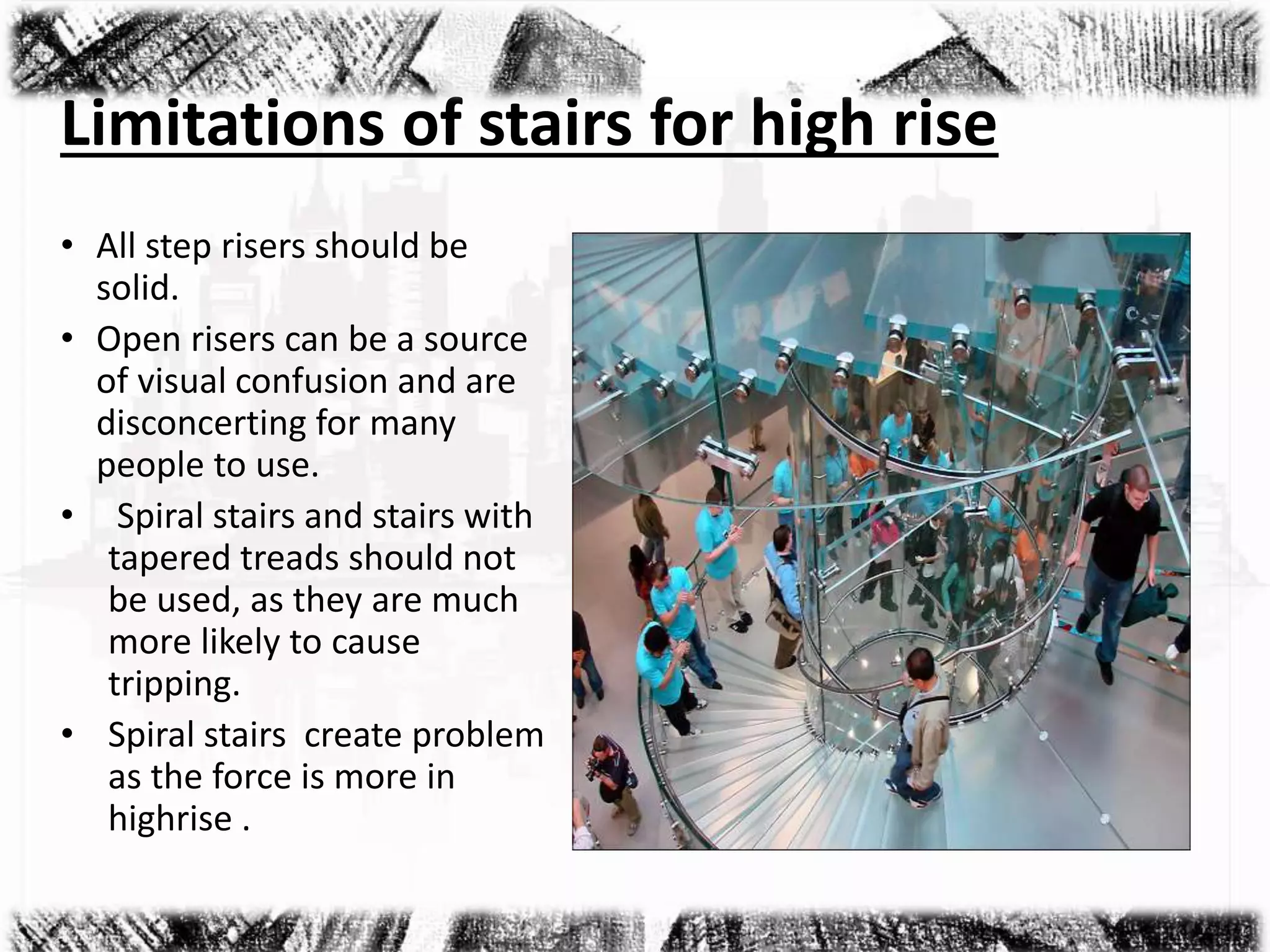 Vertical Circulation and Services of Highrise | PPTX
