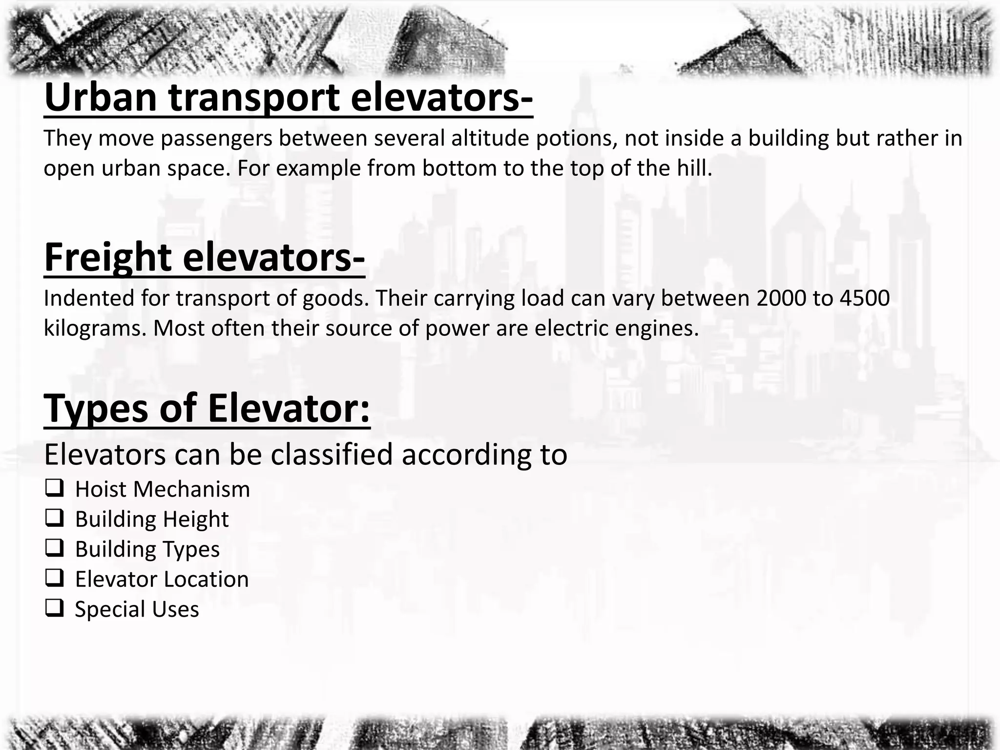 Vertical Circulation and Services of Highrise | PPTX