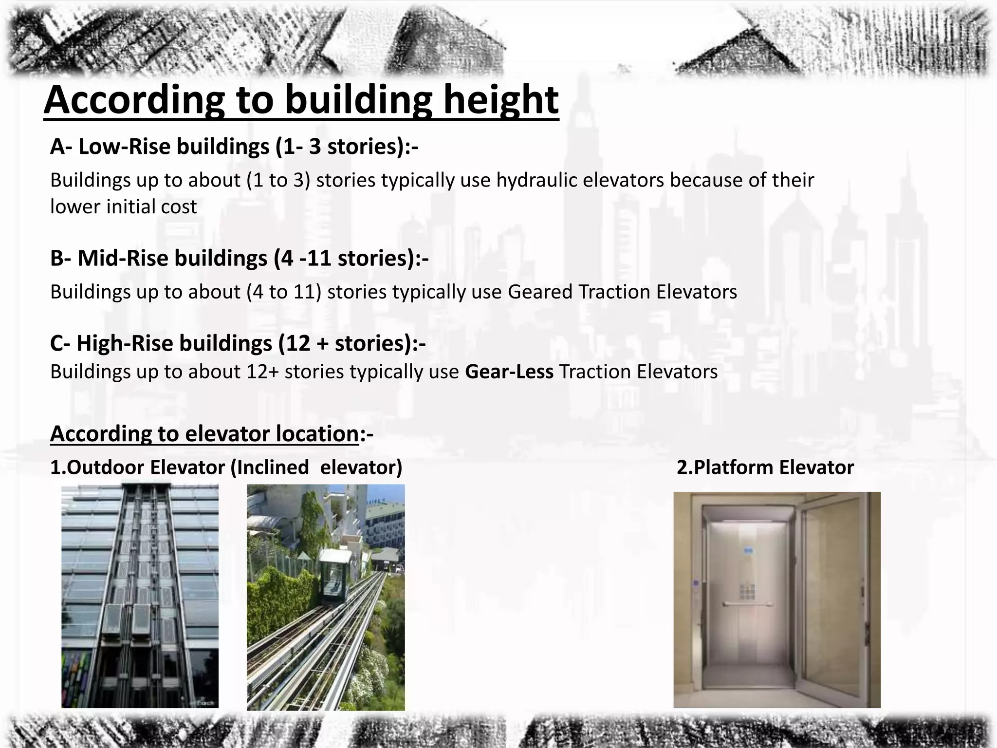 Vertical Circulation and Services of Highrise | PPTX