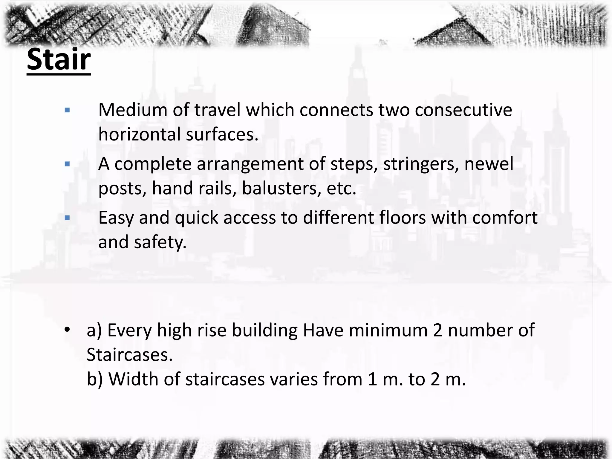Vertical Circulation and Services of Highrise | PPTX
