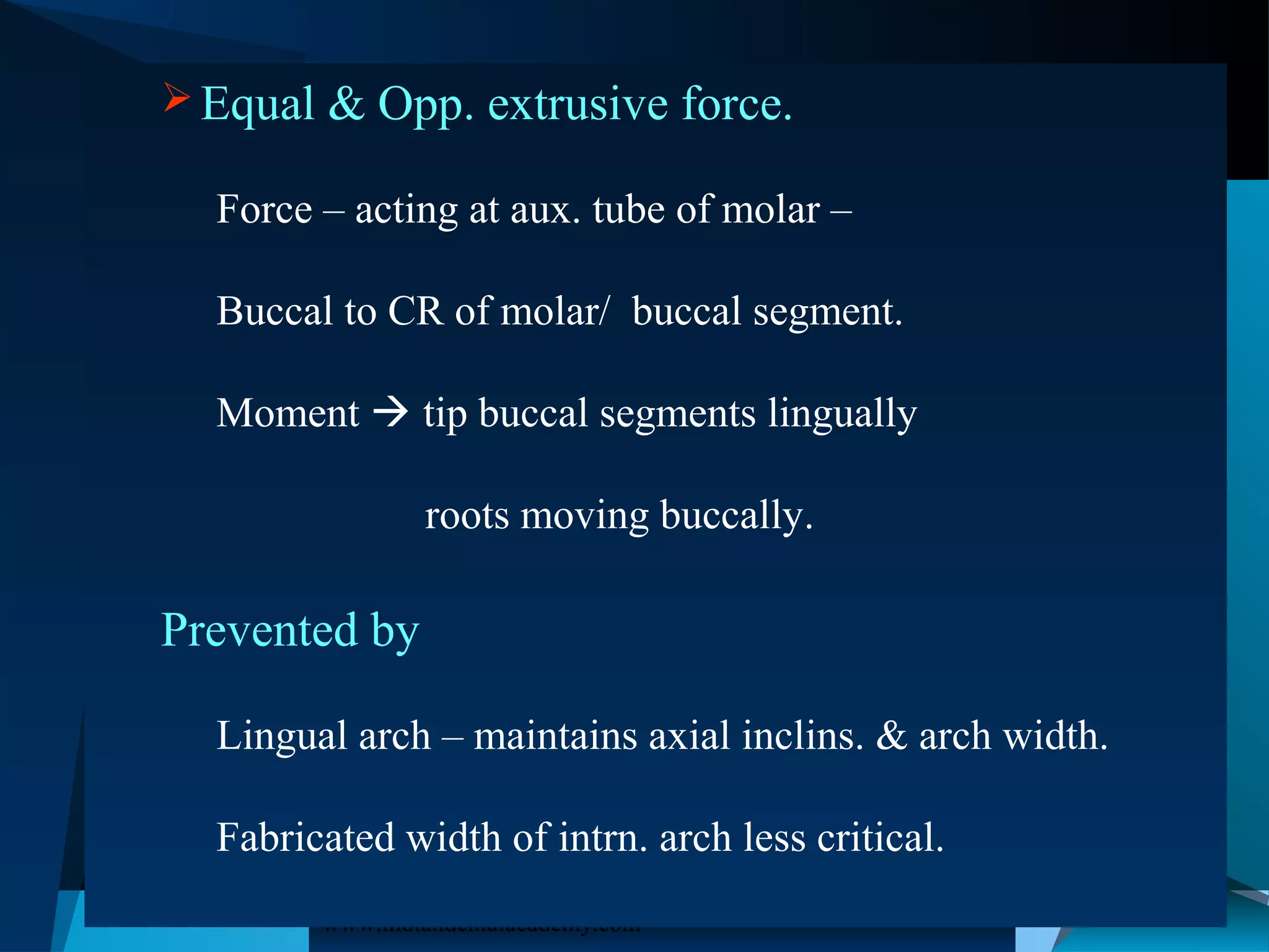 Vertical control in straight wire technique , intrusion mechanics | PPT