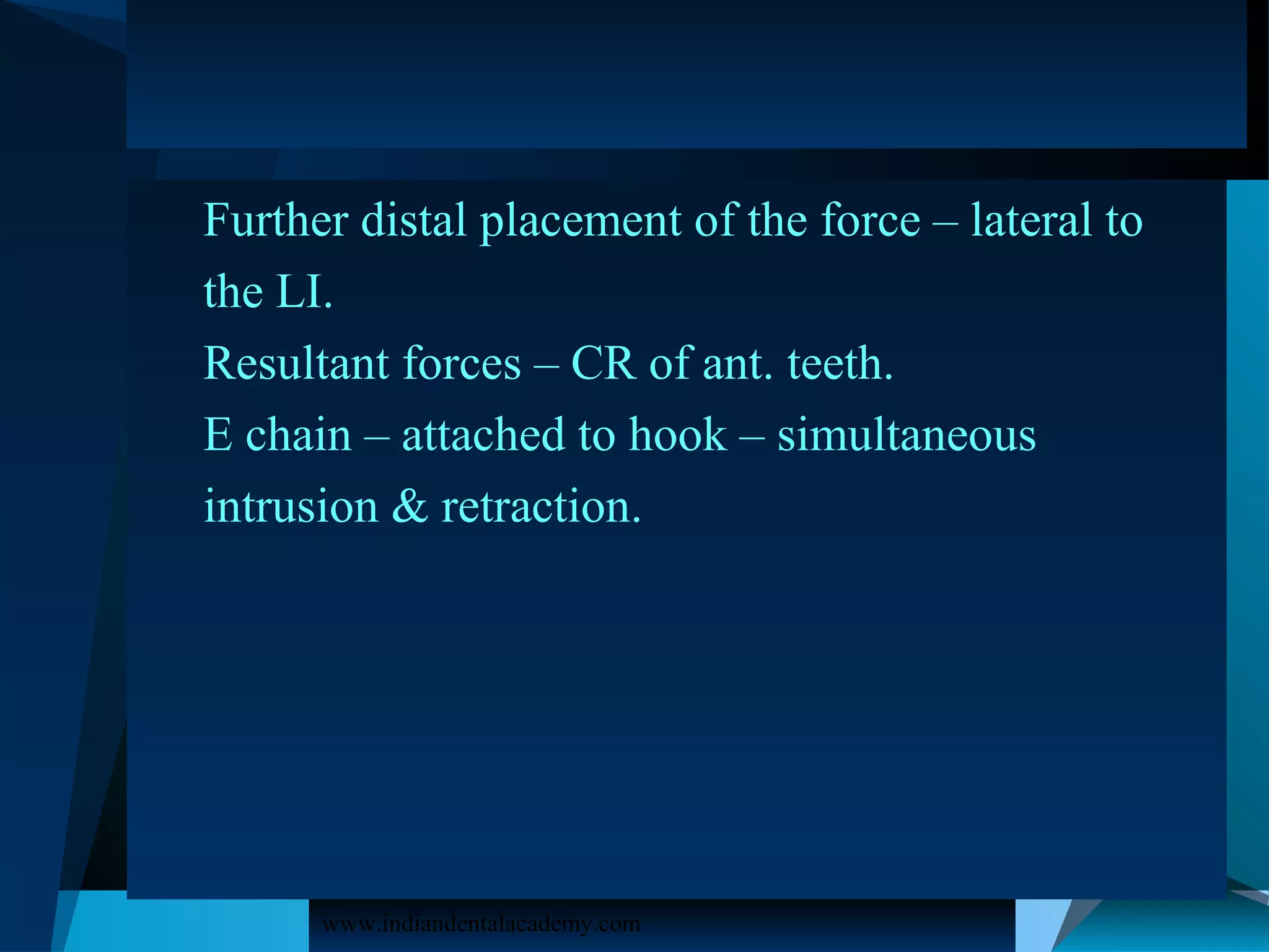Vertical control in straight wire technique , intrusion mechanics | PPT