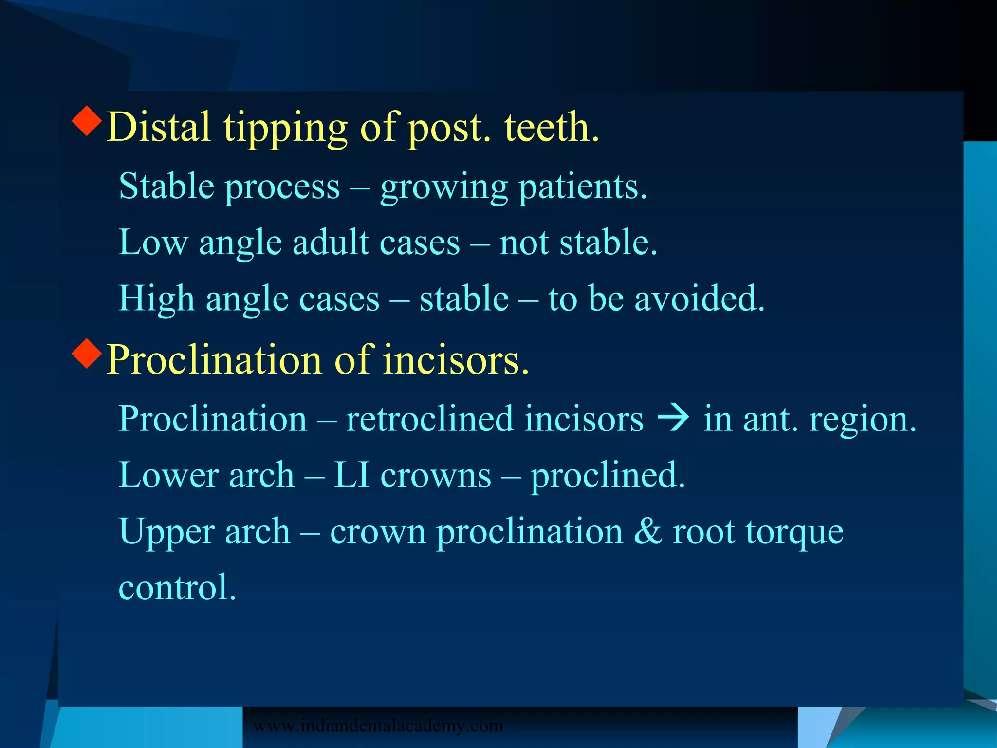 Vertical control in straight wire technique , intrusion mechanics | PPT