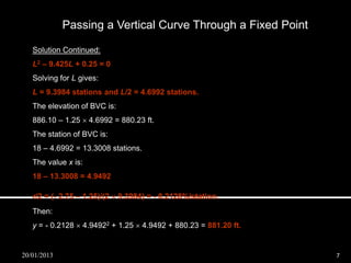 Vertical Curves (Part 2) | PDF