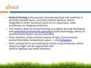Vertical farming | PPTX | Agriculture | Industries