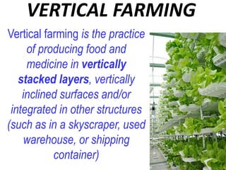 Vertical farming | PPTX