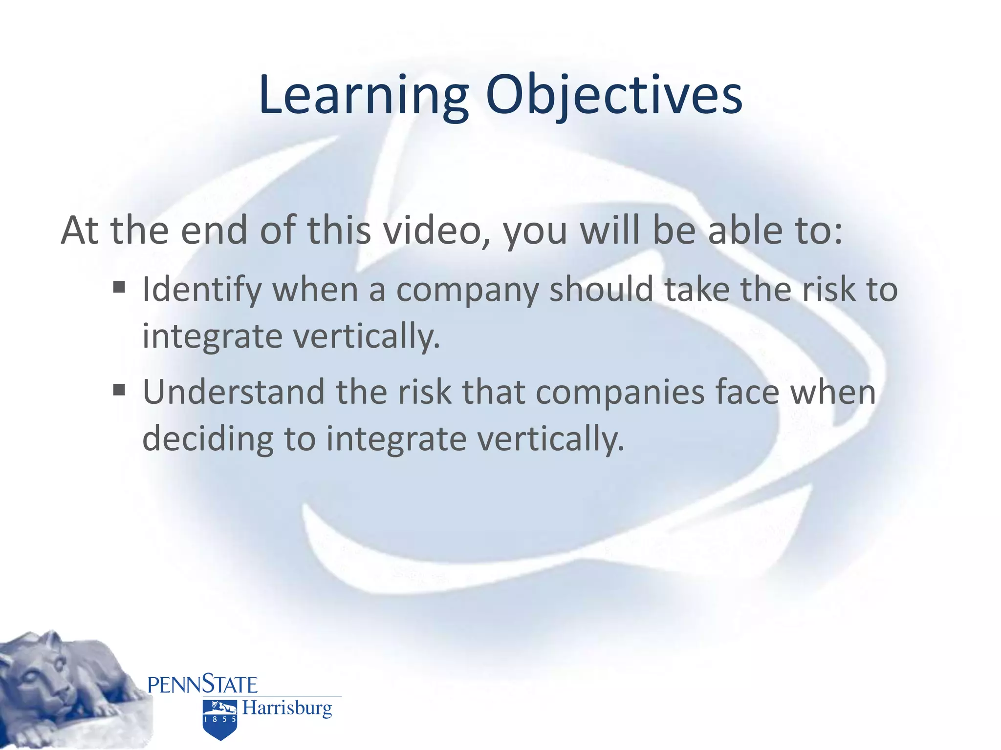 Vertical integration | PPTX