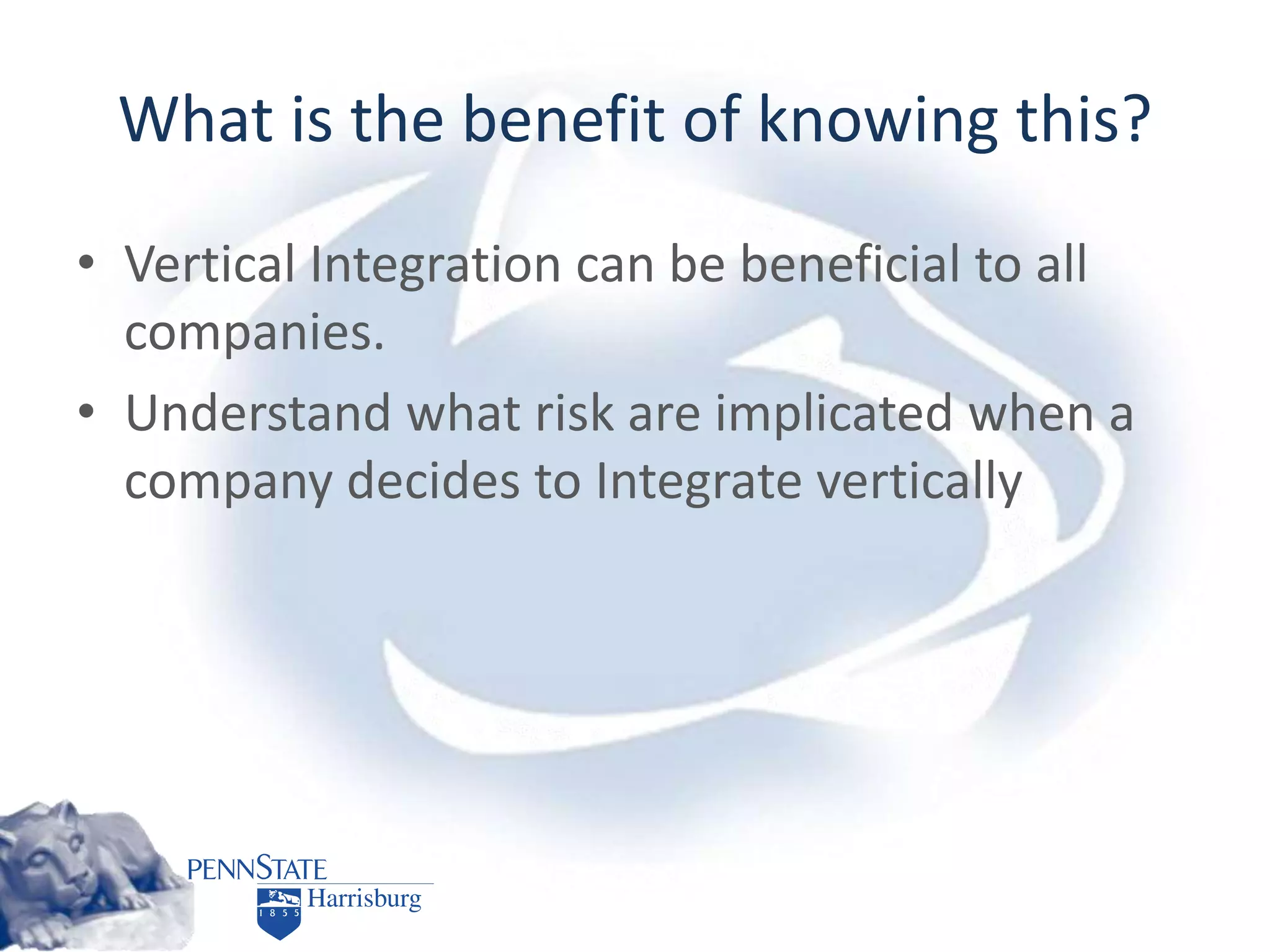 Vertical integration | PPTX