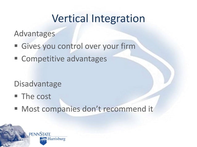 Vertical integration | PPT