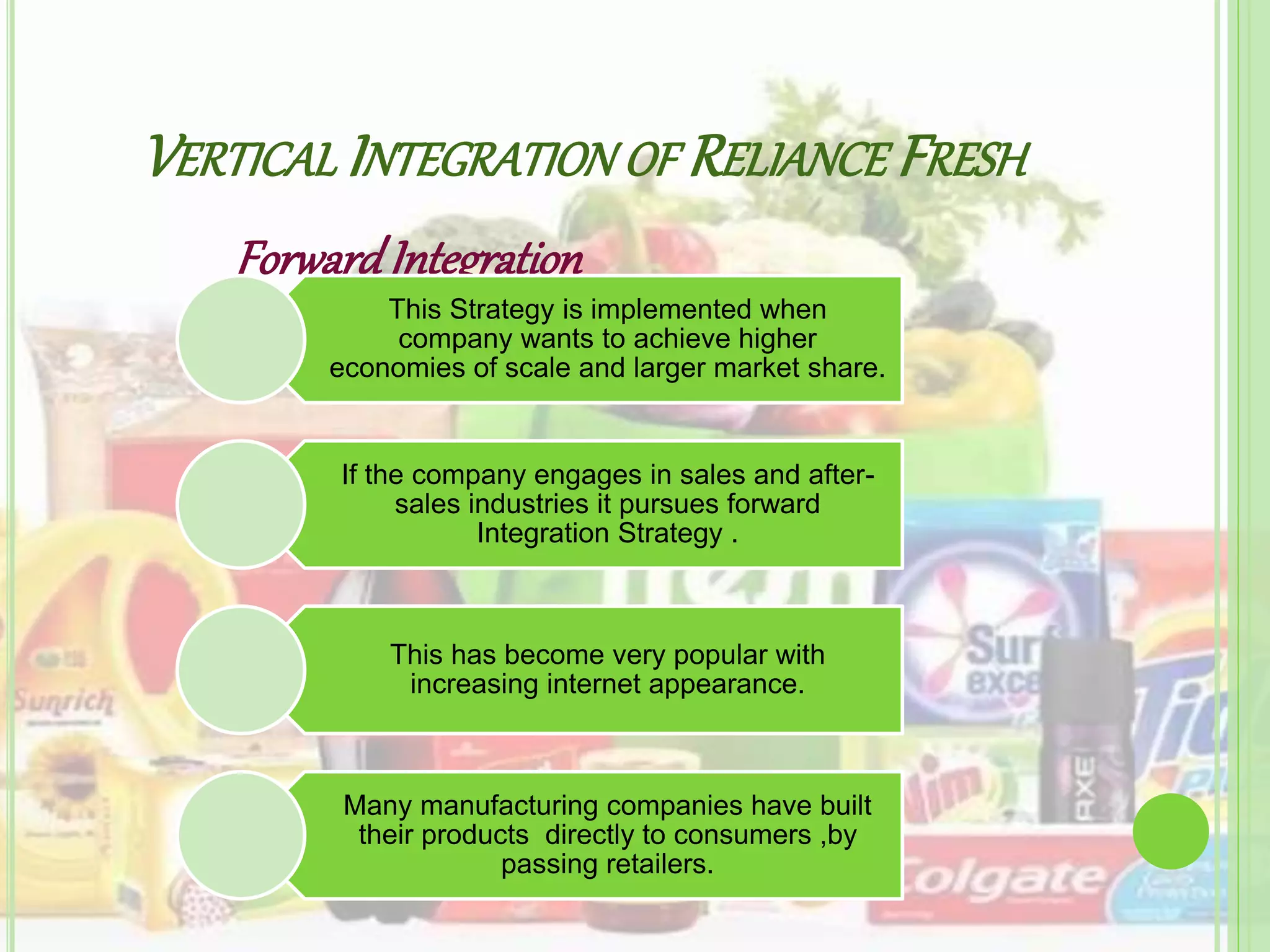 Vertical integration of reliance fresh | PPT