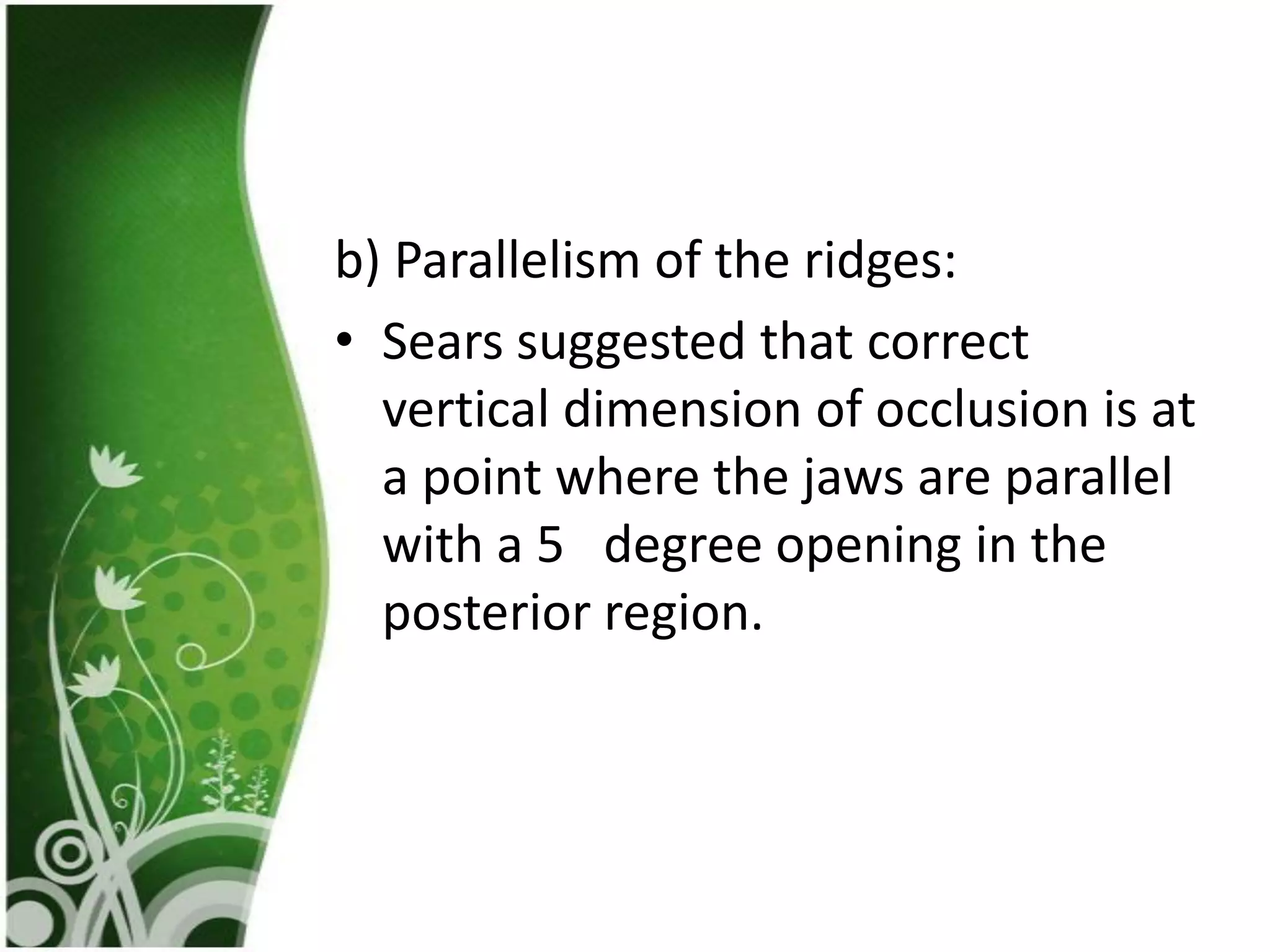 Vertical jaw relation | PPTX