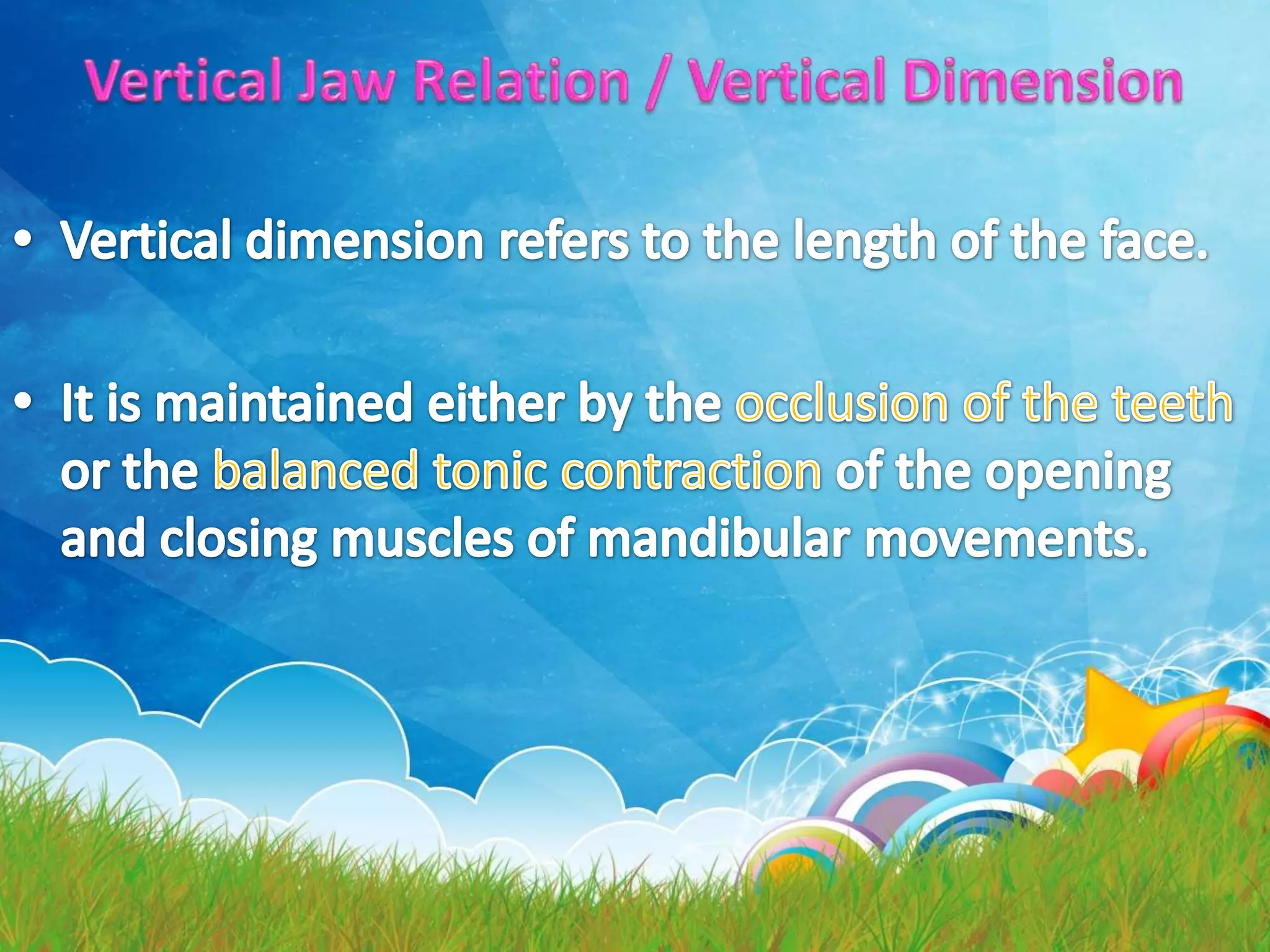Vertical jaw relation | PPTX