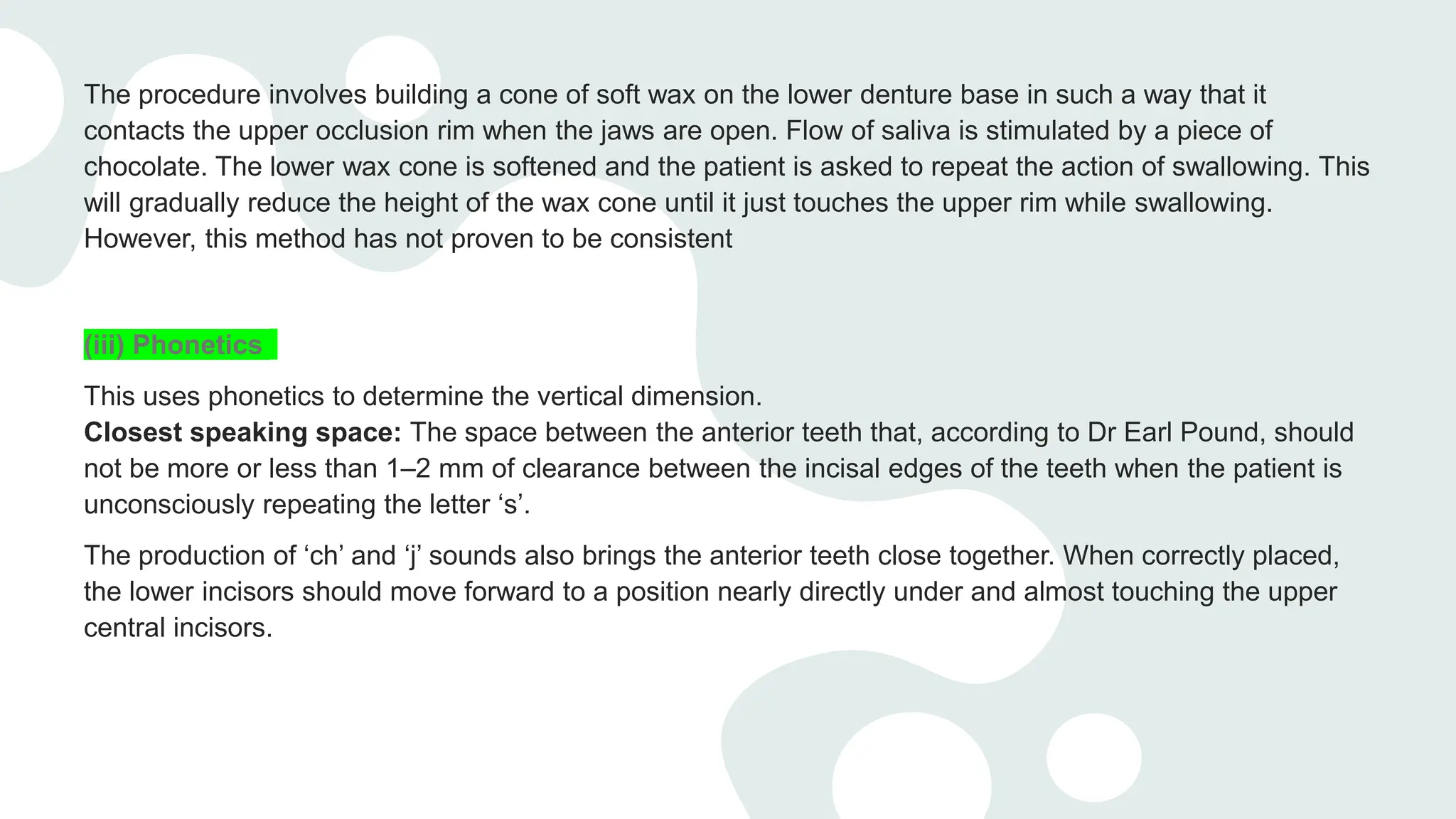 VERTICAL JAW RELATION, Prosthodontics UG | PPTX