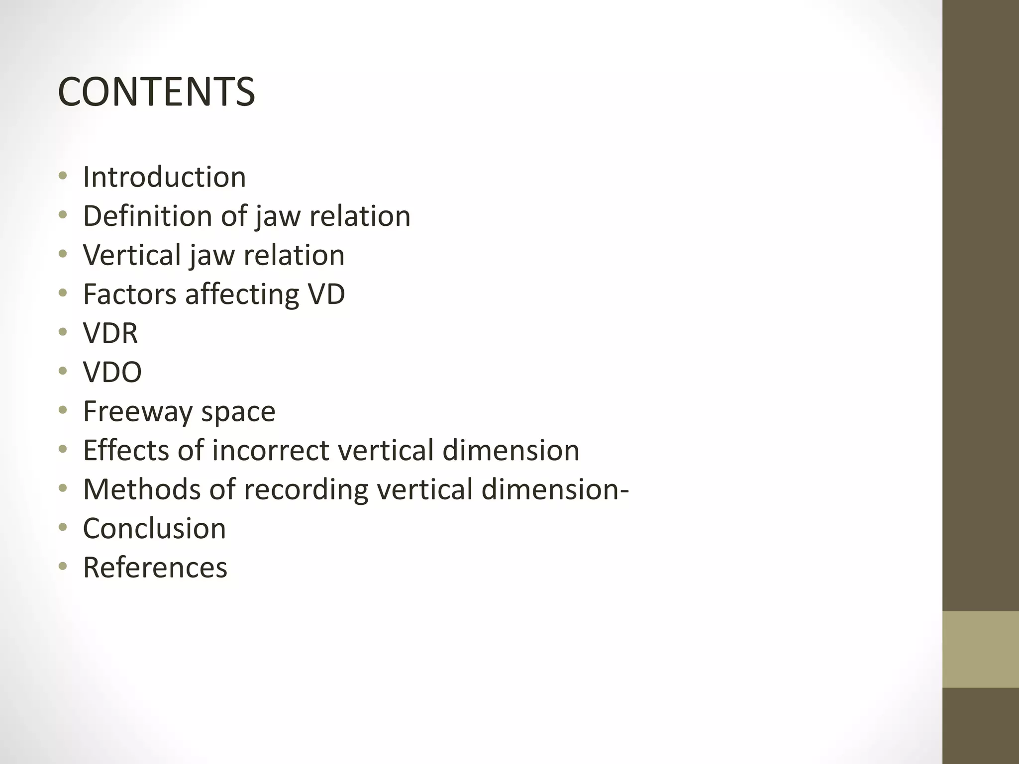 Vertical jaw relation | PPTX