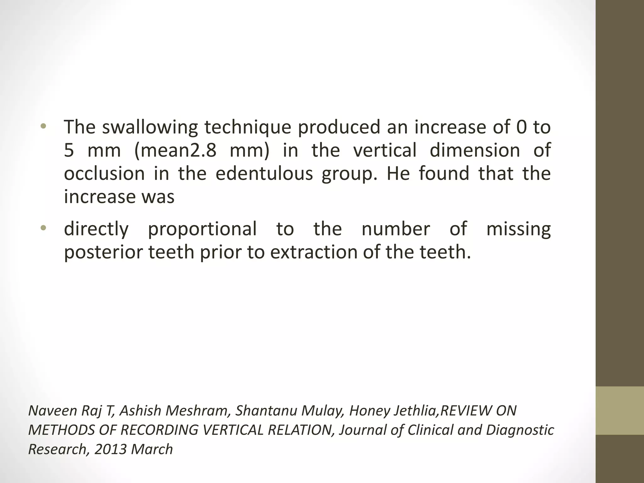 Vertical jaw relation | PPTX