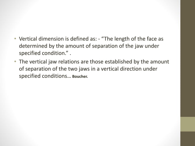 Vertical jaw relation | PPTX