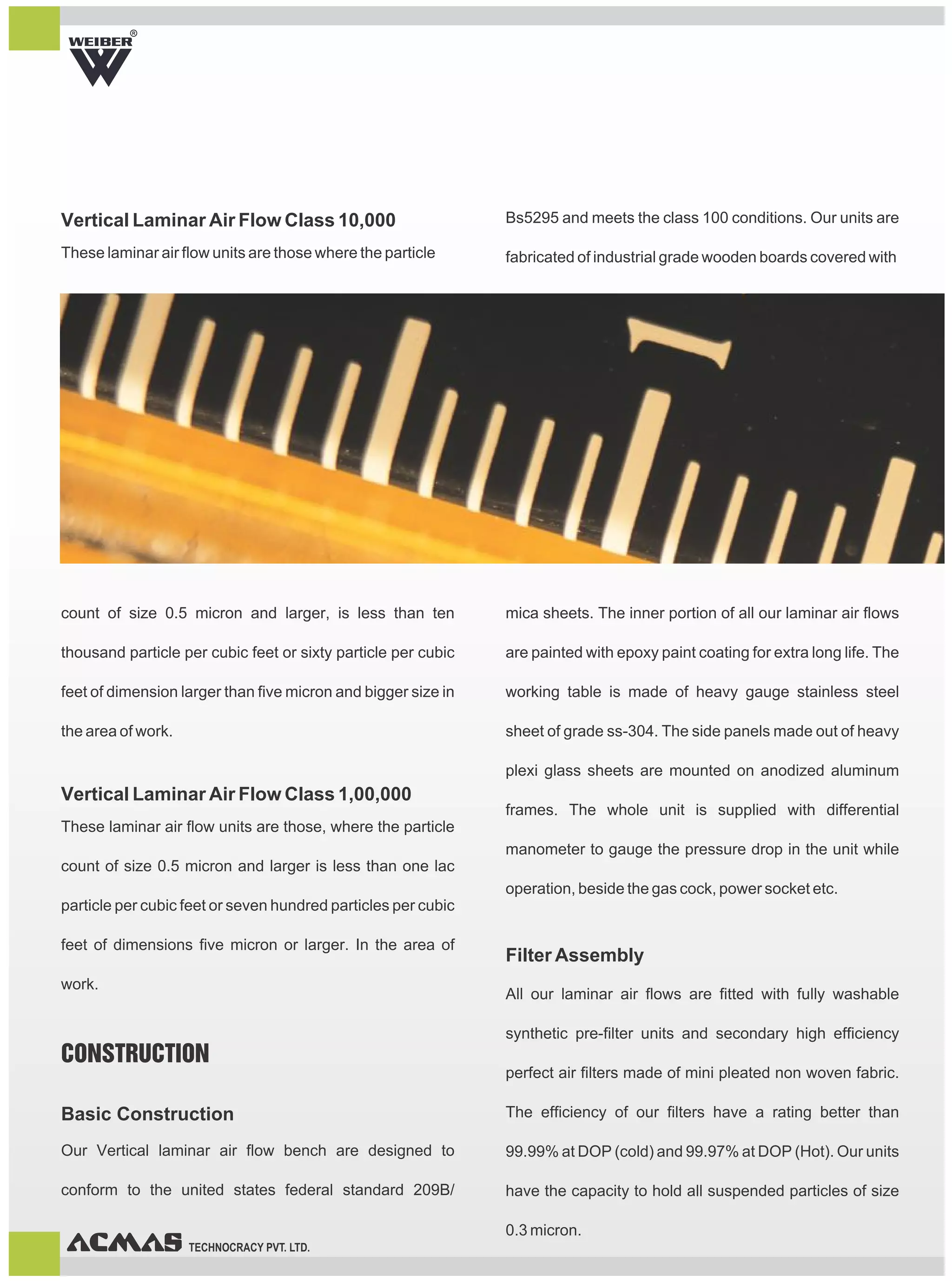 Vertical laminar air flow | PDF