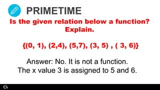 Vertical line Test used in Function Algebra | PPTX | Science