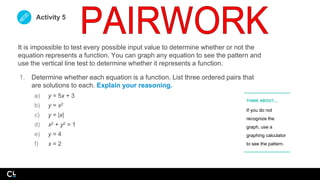Vertical line Test used in Function Algebra | PPTX | Science