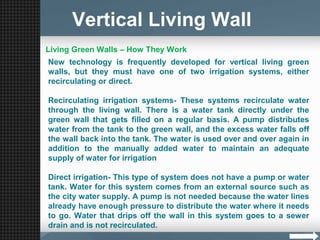 Vertical living wall | PPT