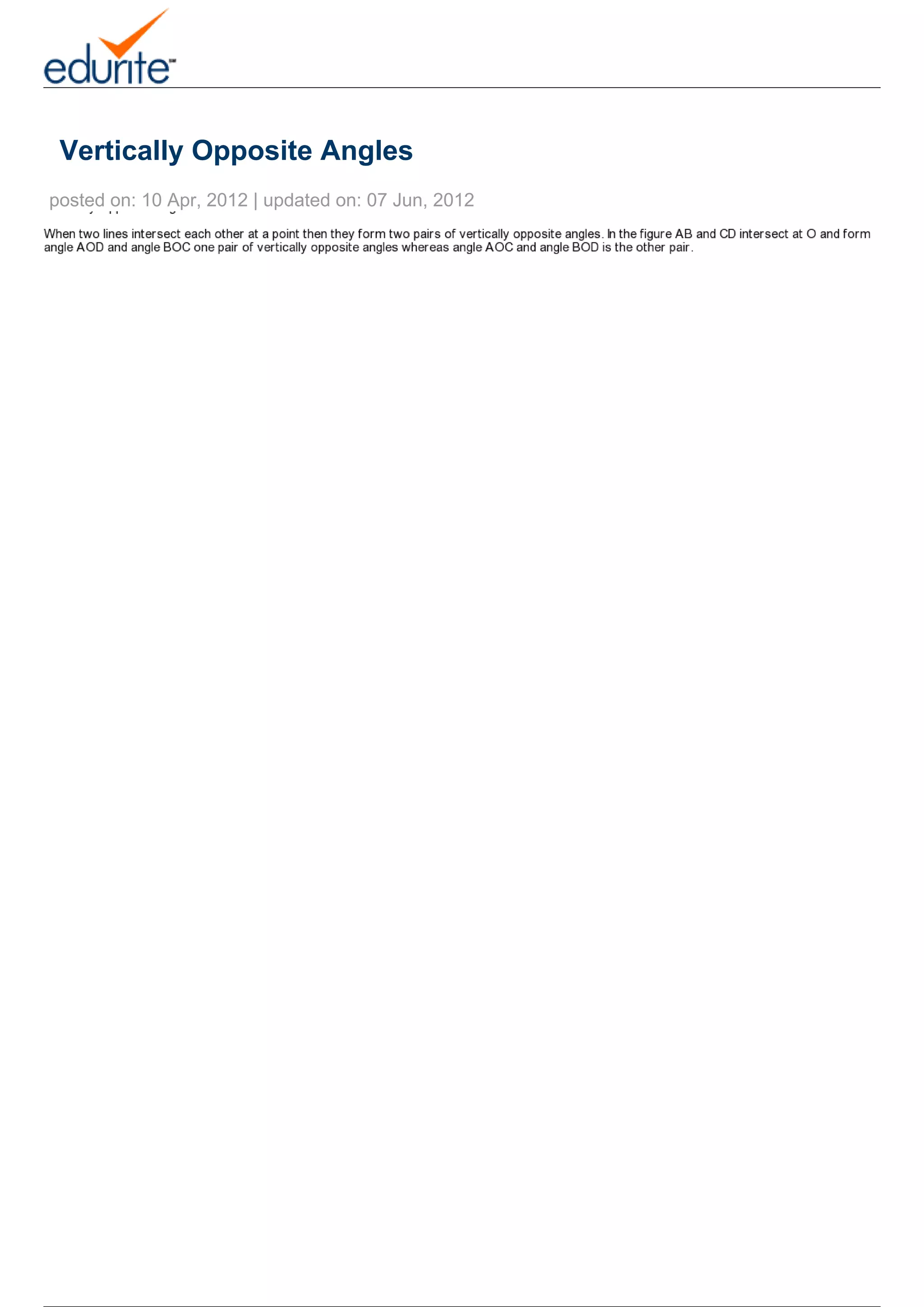 Vertically+Opposite+Angles | PDF