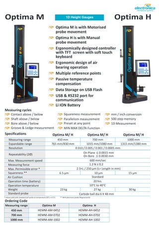 Vertical measuring instruments of height gauges , 2 d measurement ...
