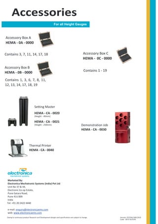 Vertical measuring instruments of height gauges , 2 d measurement ...