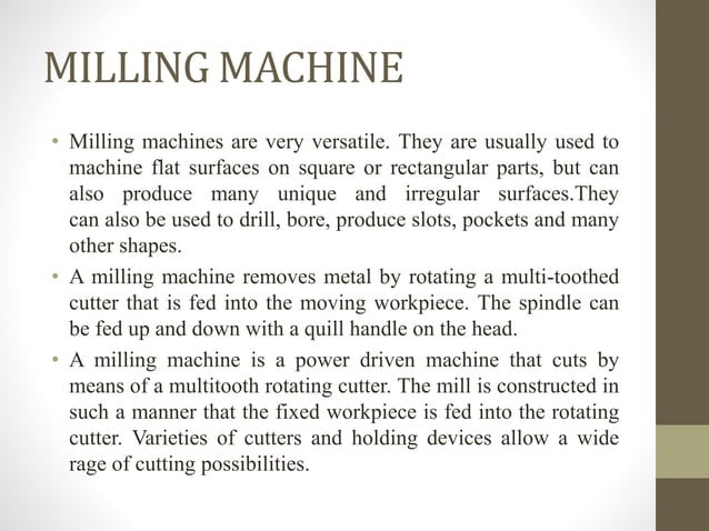 VERTICAL MILLING MACHINE_pt1.pptx | Needlework | Arts and Crafts