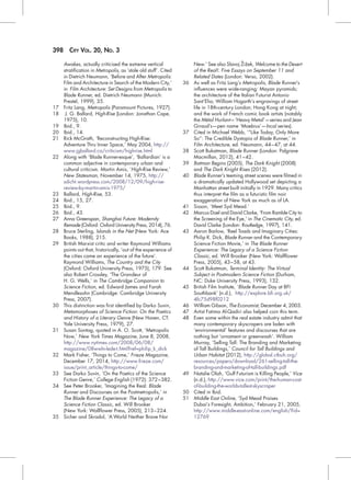 Vertical noir: Histories of the future in urban science fiction | PDF