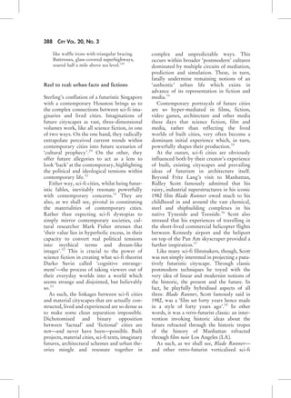 Vertical noir: Histories of the future in urban science fiction | PDF